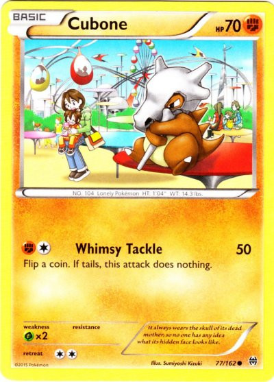Pokemon X Y BREAKthrough Single Card Common Cubone 77 - ToyWiz