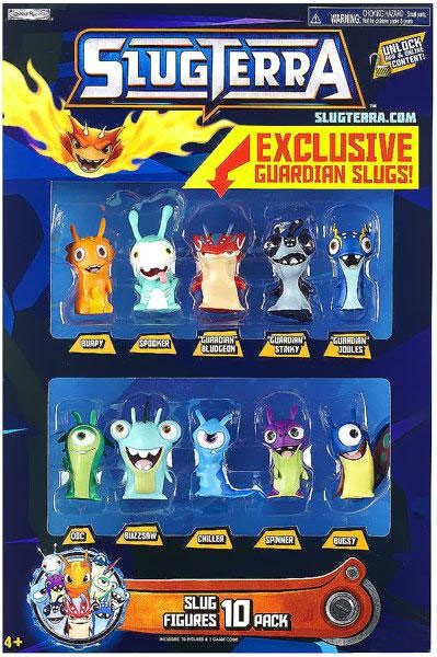 Slugterra Slug Figures 10-Pack Exclusive Exclusive Guardian Slug Jakks ...