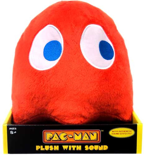 Pac Man Namco Red Ghost 9 Plush With Sound Goldie Marketing - ToyWiz