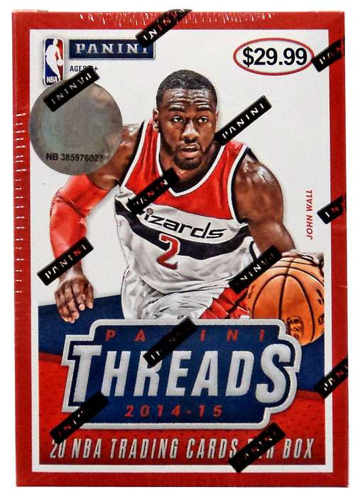 NBA Panini 2014-15 Threads Basketball Trading Card BLASTER Box - ToyWiz
