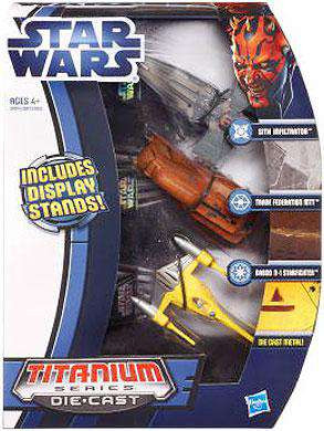 Star Wars Phantom Menace Titanium Series 2012 Sith Infiltrator, Trade ...