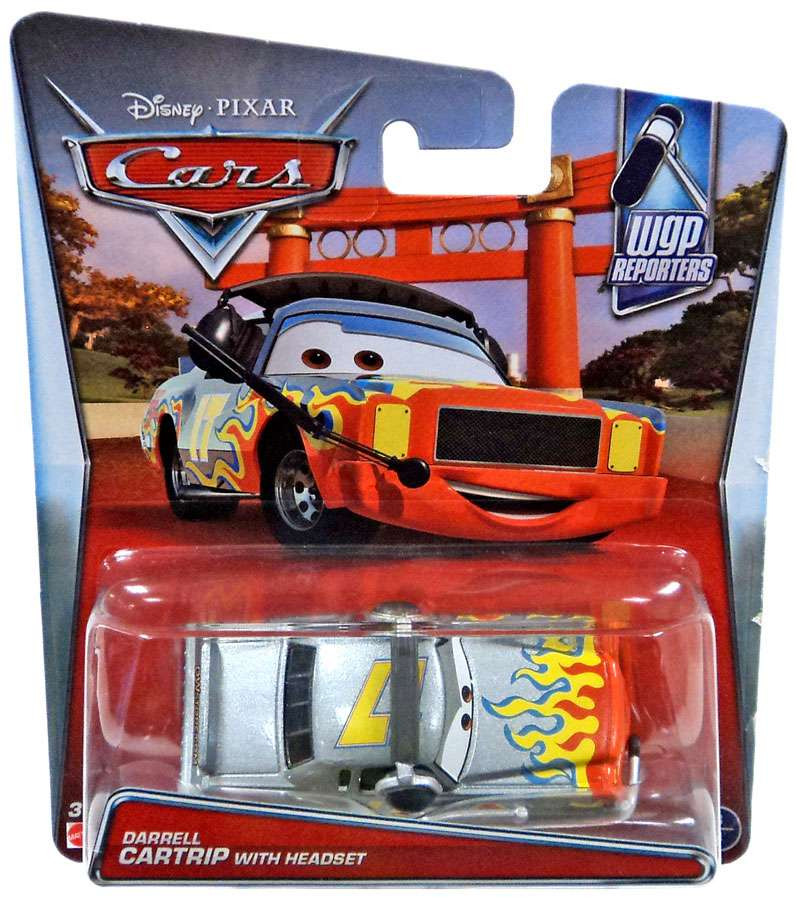 Disney Pixar Cars WGP Reporters Darrell Cartrip with Headset 155 ...