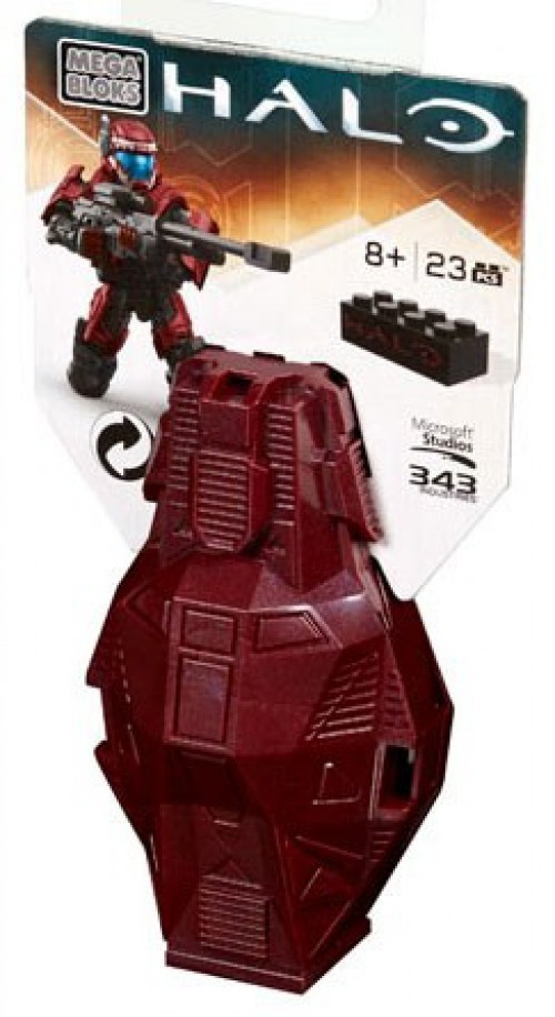 Mega Bloks Halo Series 4 ODST Metallic Drop Pod Set DPP68 Crimson - ToyWiz