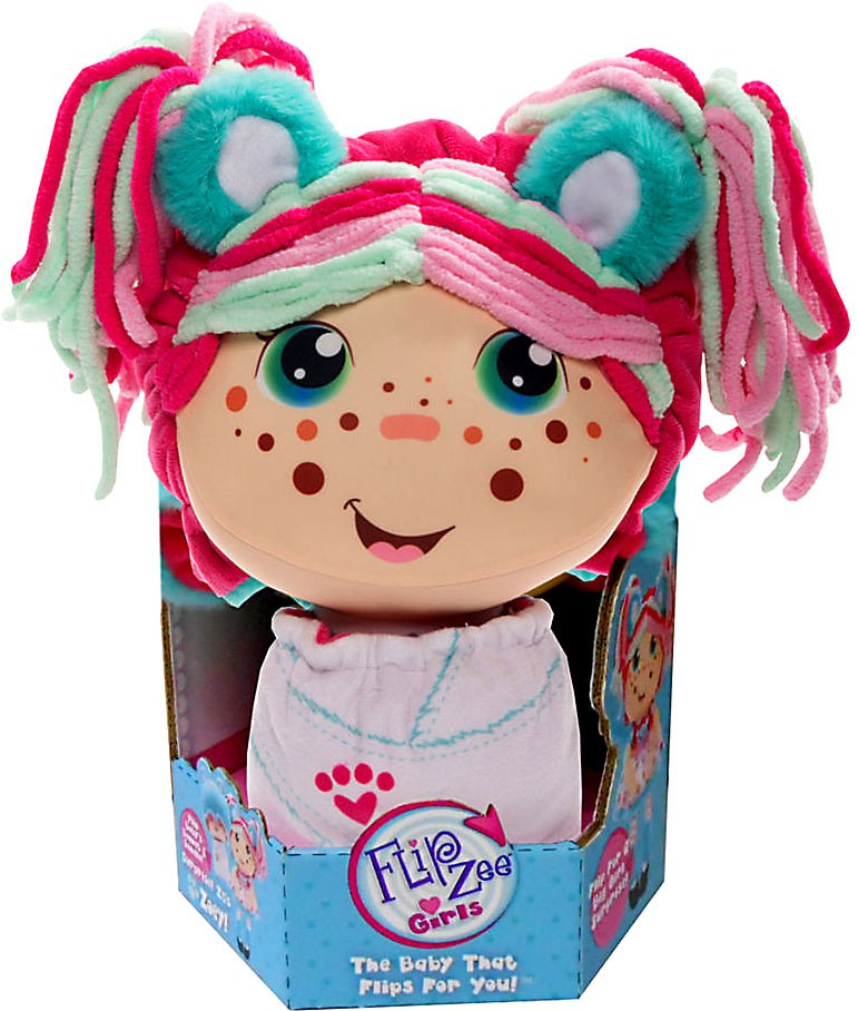 FlipZee Girls Zoey Snuggly Bear Plush Doll Caucasian Jay at Play - ToyWiz