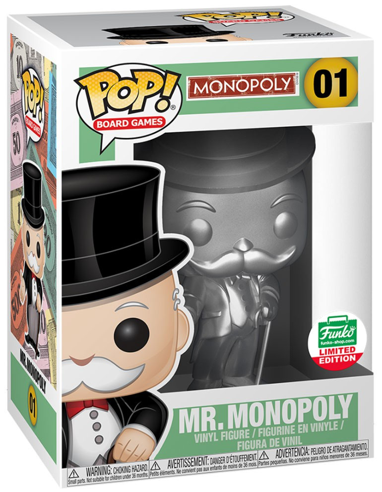 Funko Monopoly POP Board Games Mr. Monopoly Exclusive Vinyl Figure ...