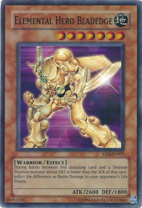 YuGiOh Elemental Energy Single Card Super Rare Elemental Hero Bladedge ...