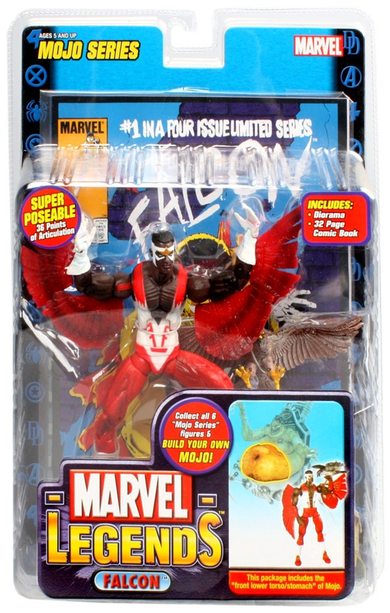 Marvel Legends Series 14 Mojo Falcon Action Figure Classic Toy Biz - ToyWiz