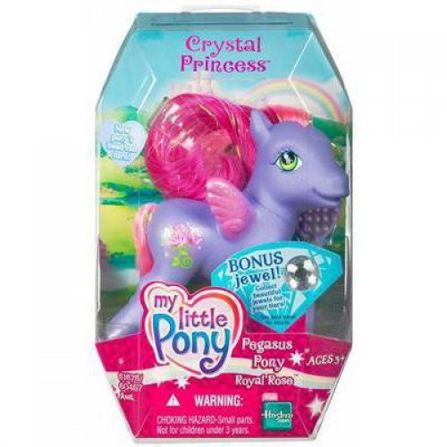My Little Pony Crystal Princess Pegasus Royal Rose Figure Hasbro Toys ...