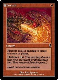 Magic The Gathering Odyssey Single Card Common Firebolt 193 - ToyWiz