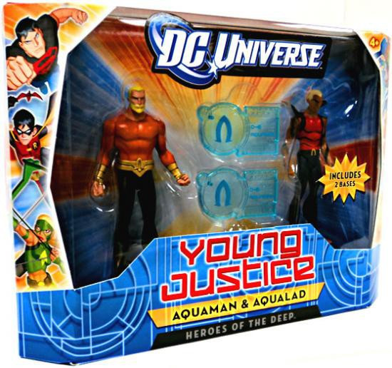 DC Universe Young Justice Aquaman Aqualad 4 Action Figure 2-Pack Heroes ...