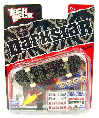 Tech Deck Darkstar 96mm Mini Skateboard Black Gray Spin Master - ToyWiz