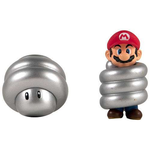 Super Mario Galaxy 2 Spring Mario Spring Mushroom Figure 2-Pack Global ...