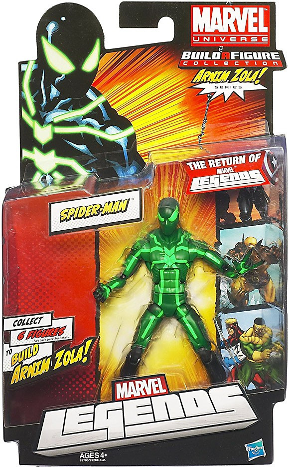 Marvel Legends Arnim Zola Series Spider-Man Action Figure Black Green ...