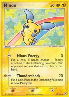 Pokemon EX Hidden Legends Single Card Common Minun 67 - ToyWiz