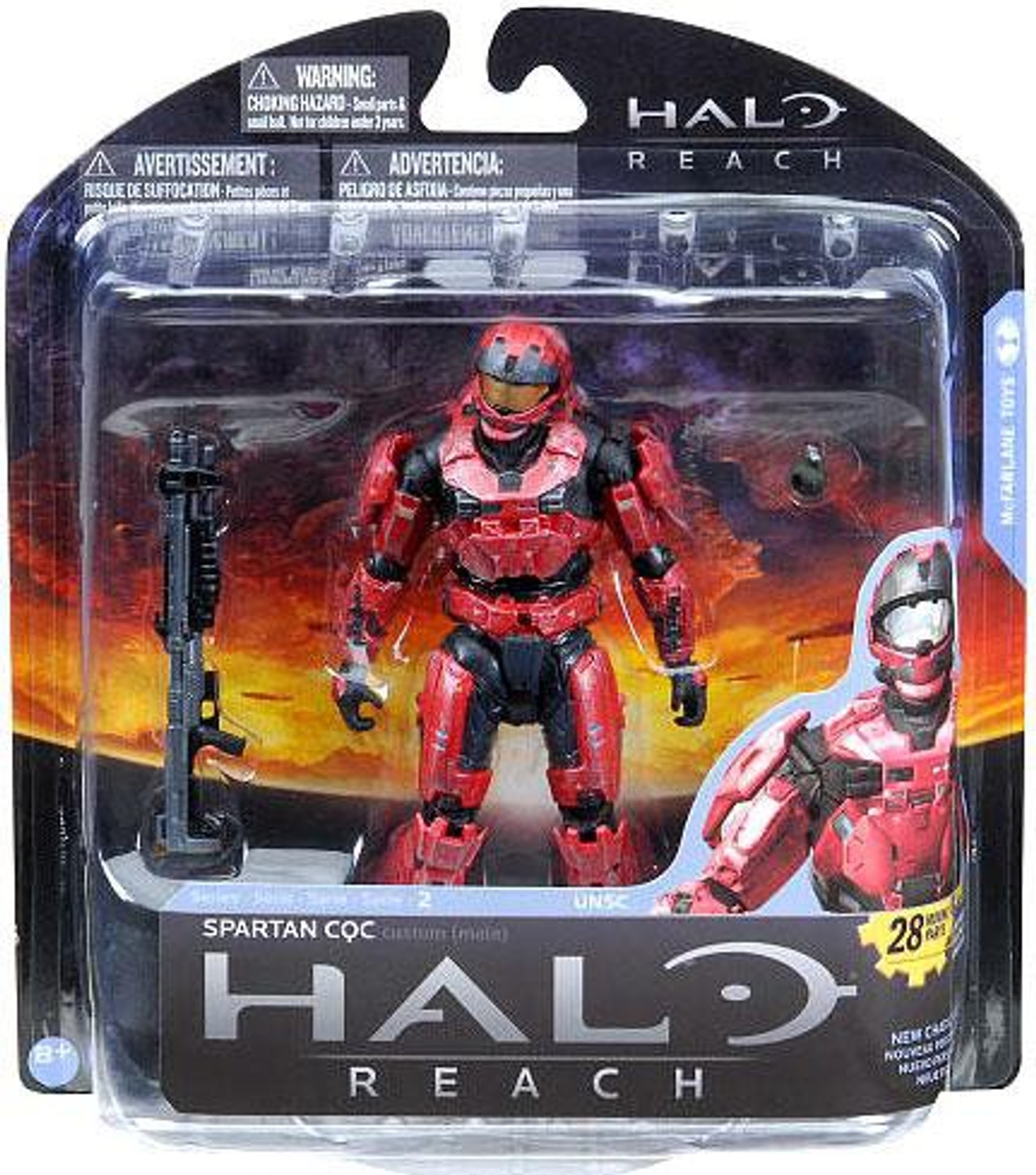 McFarlane Toys Halo Reach Series 2 Spartan CQC Action Figure Red - ToyWiz McFarlane Toys Halo Reach Series 2 Spartan CQC Action Figure Red - ToyWiz