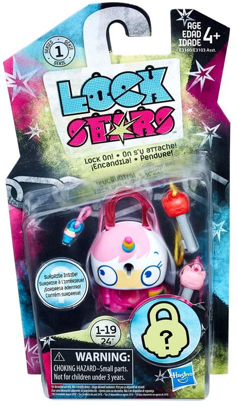 Lock Stars Series 1 Pink Cat Unicorn Figure Hasbro Toys - ToyWiz