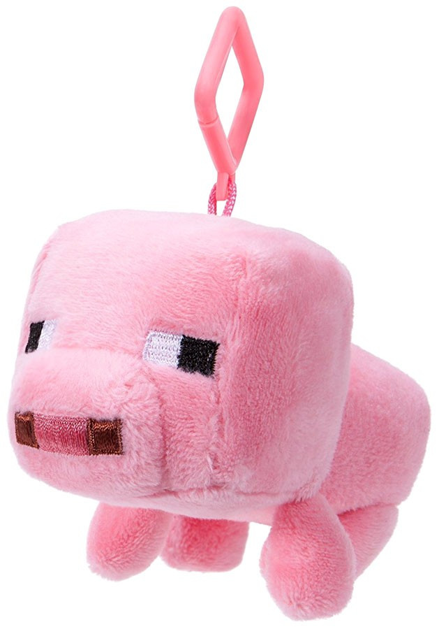 Minecraft Baby Pig Plush Clip On Jazwares - ToyWiz