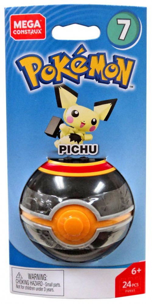 Pokemon Series 7 Pichu Set Mega Construx - ToyWiz