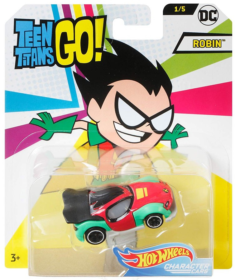 Hot Wheels Teen Titans Go Character Cars DC Robin 164 Die-Cast Car 15 ...