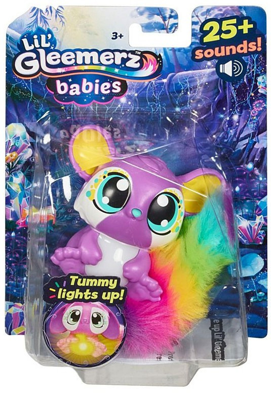 Lil Gleemerz Babies Purple Interactive Toy Mattel - ToyWiz