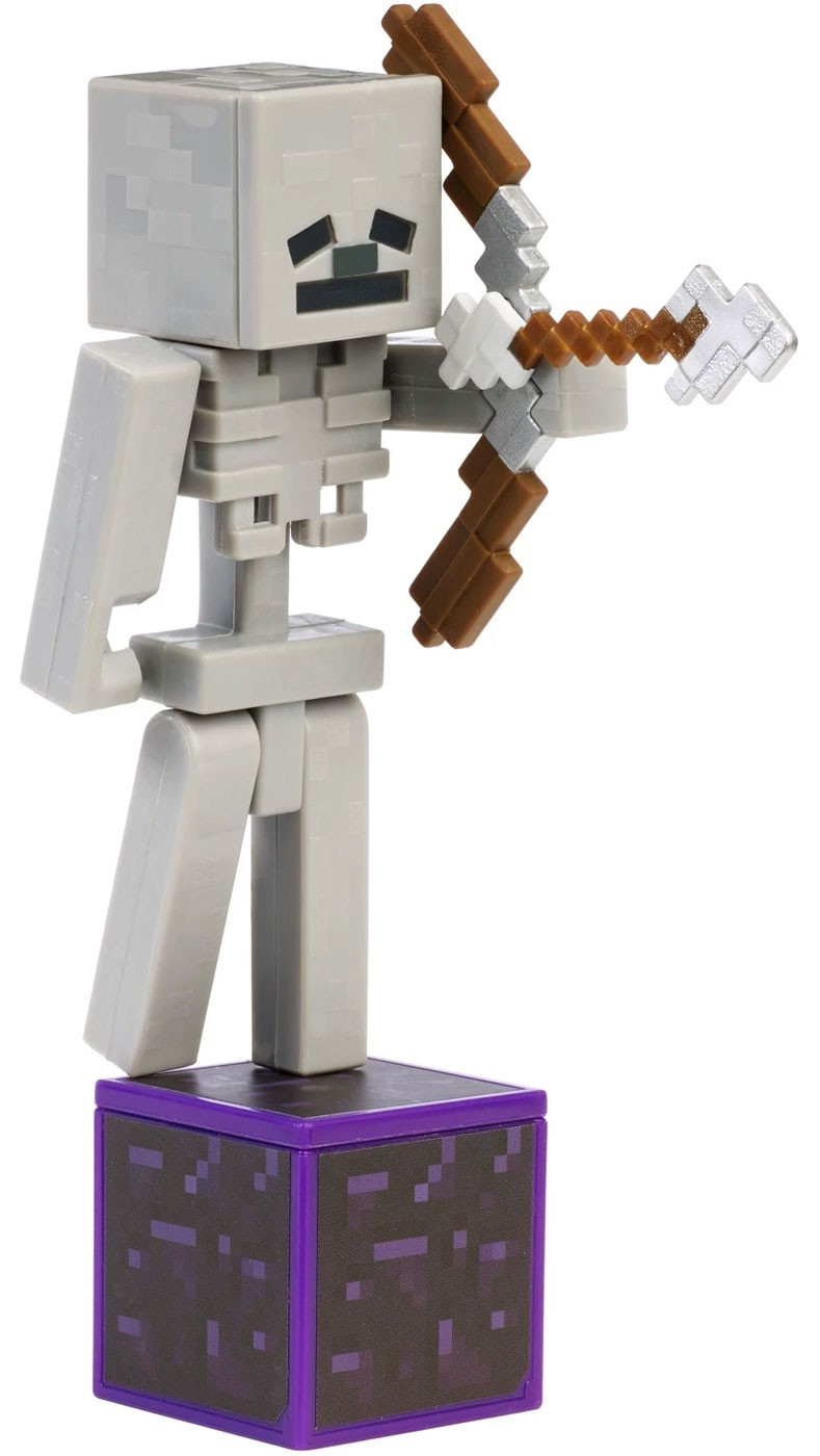 Minecraft Comic Maker Skeleton 3.25 Action Figure Mattel Toys - ToyWiz