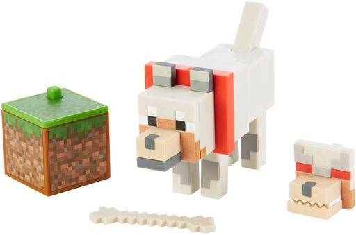 Minecraft Comic Maker Wolf 3.25 Action Figure Mattel Toys - ToyWiz