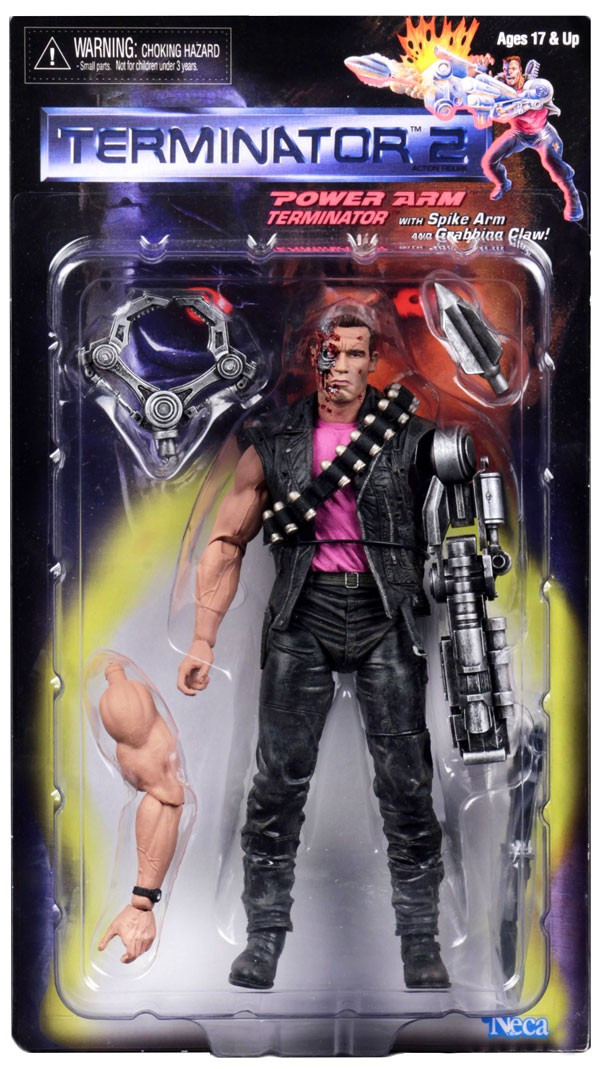 NECA Terminator 2 Judgment Day Kenner Tribute Power Arm T-800 7 Action ...