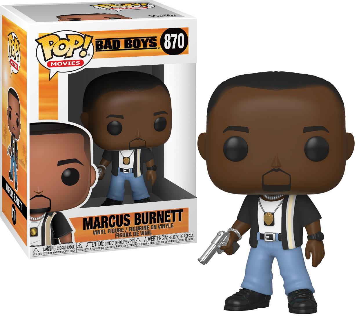 Funko Bad Boys POP Movies Detective Sergeant Marcus Burnett Vinyl ...