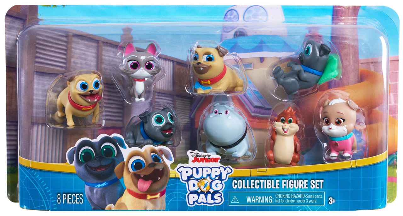 Disney Junior Puppy Dog Pals Puppy Dog Pals Figure 8-Pack Just Play ...