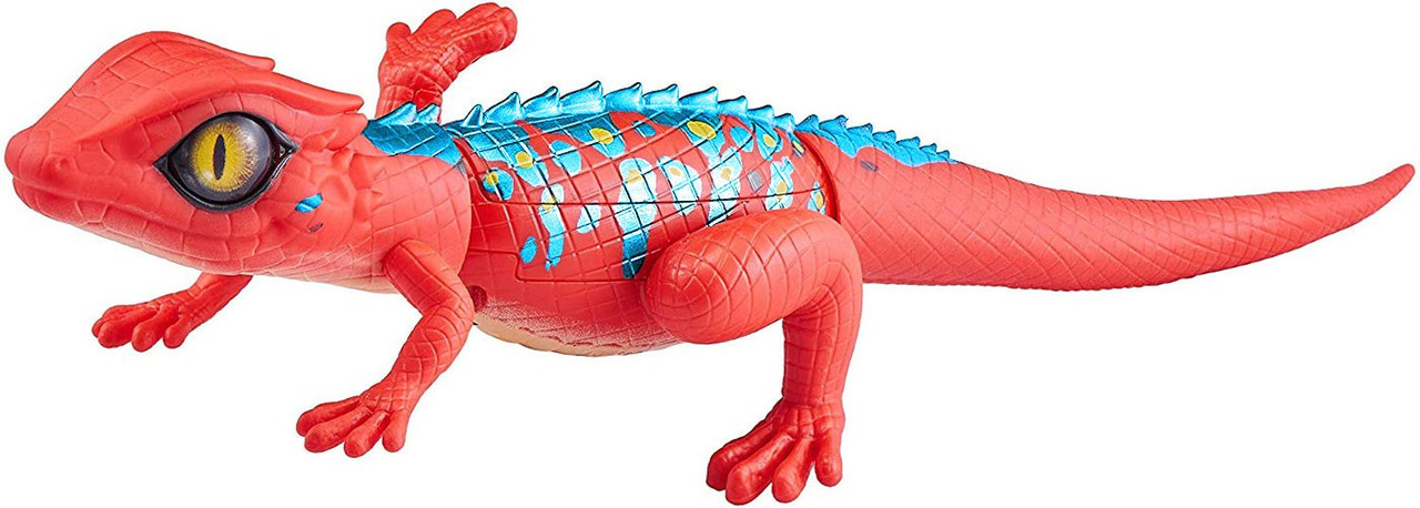 Robo Alive Lurking Lizard Robotic Pet Figure Red Blue Zuru Toys - ToyWiz
