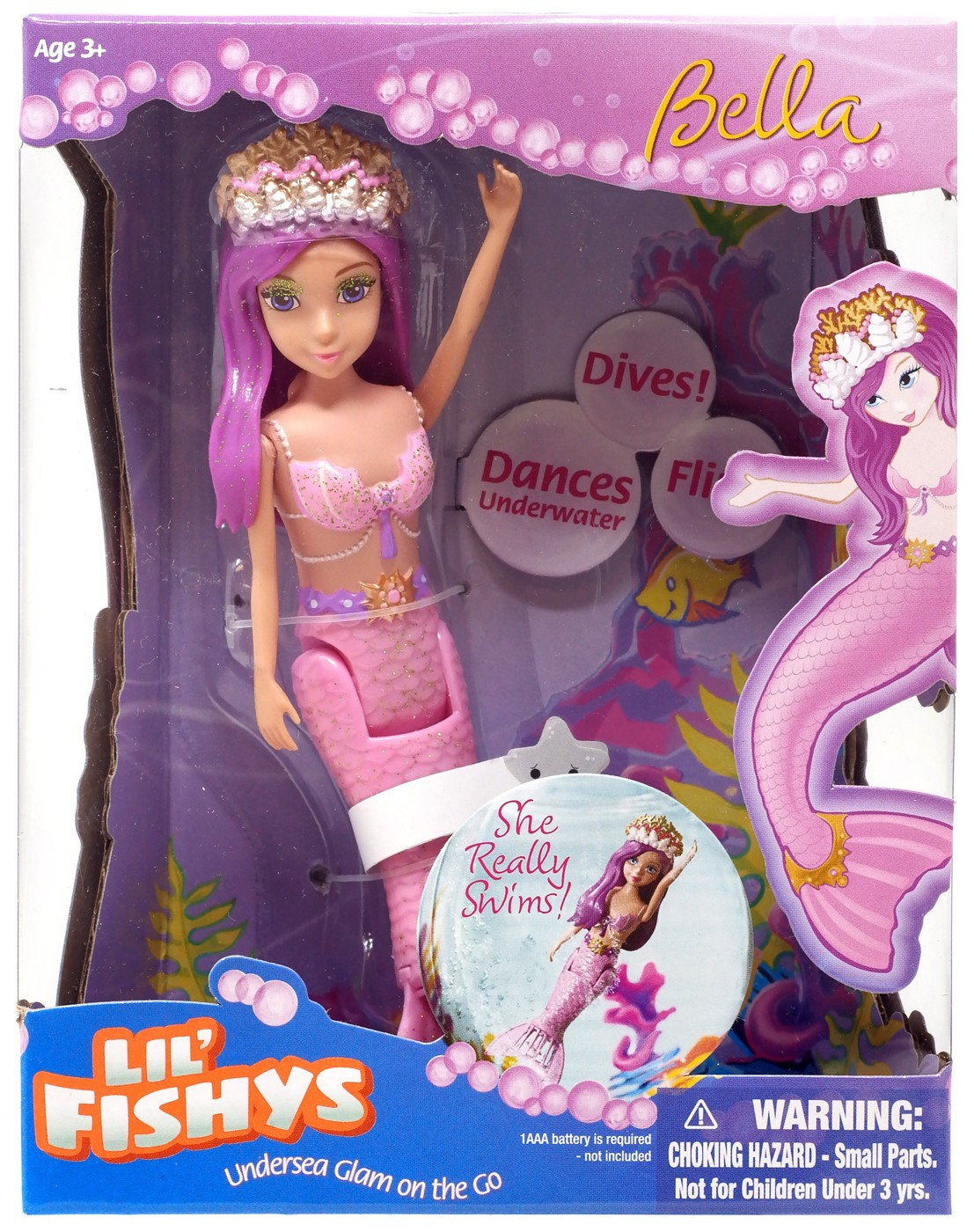 Lil Fishys Mermaids Bella Motorized Water Doll Redwood Ventures - ToyWiz