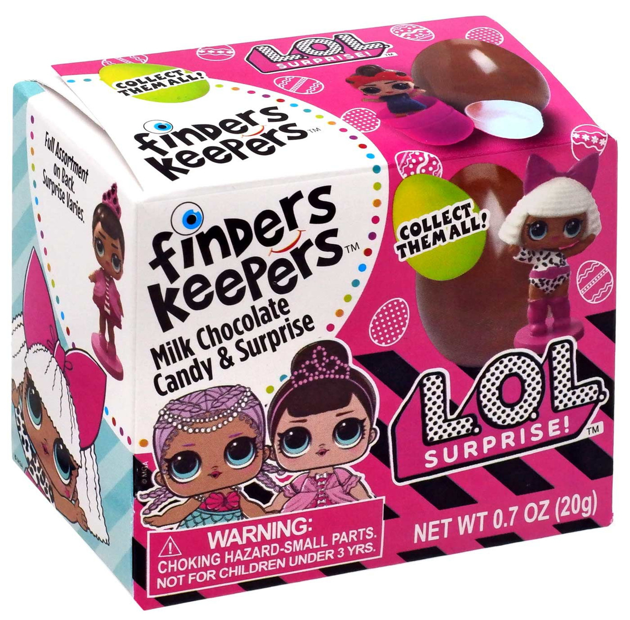 LOL Surprise Finders Keepers Milk Chocolate Egg Candy Toy Surprise ...