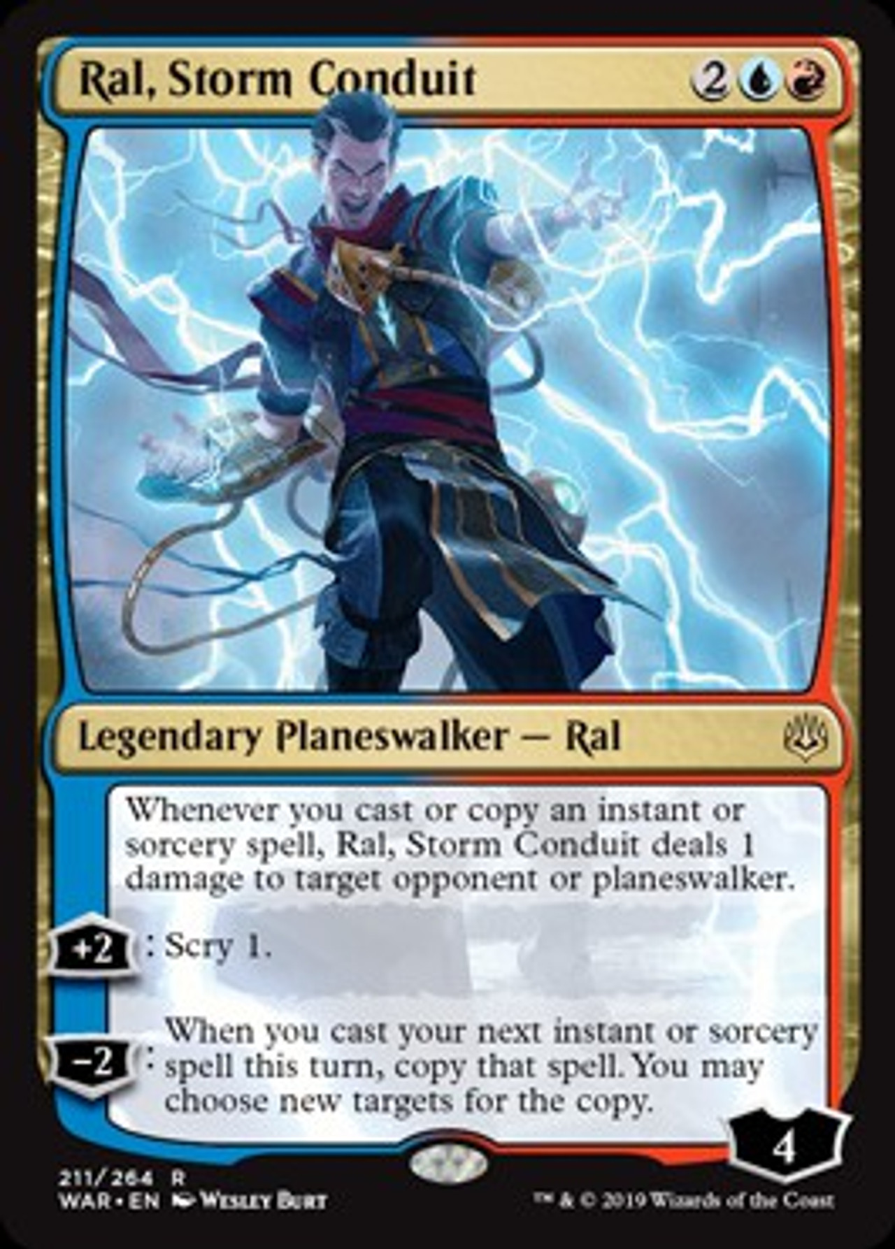 Magic The Gathering War Of The Spark Single Card Rare Ral Storm