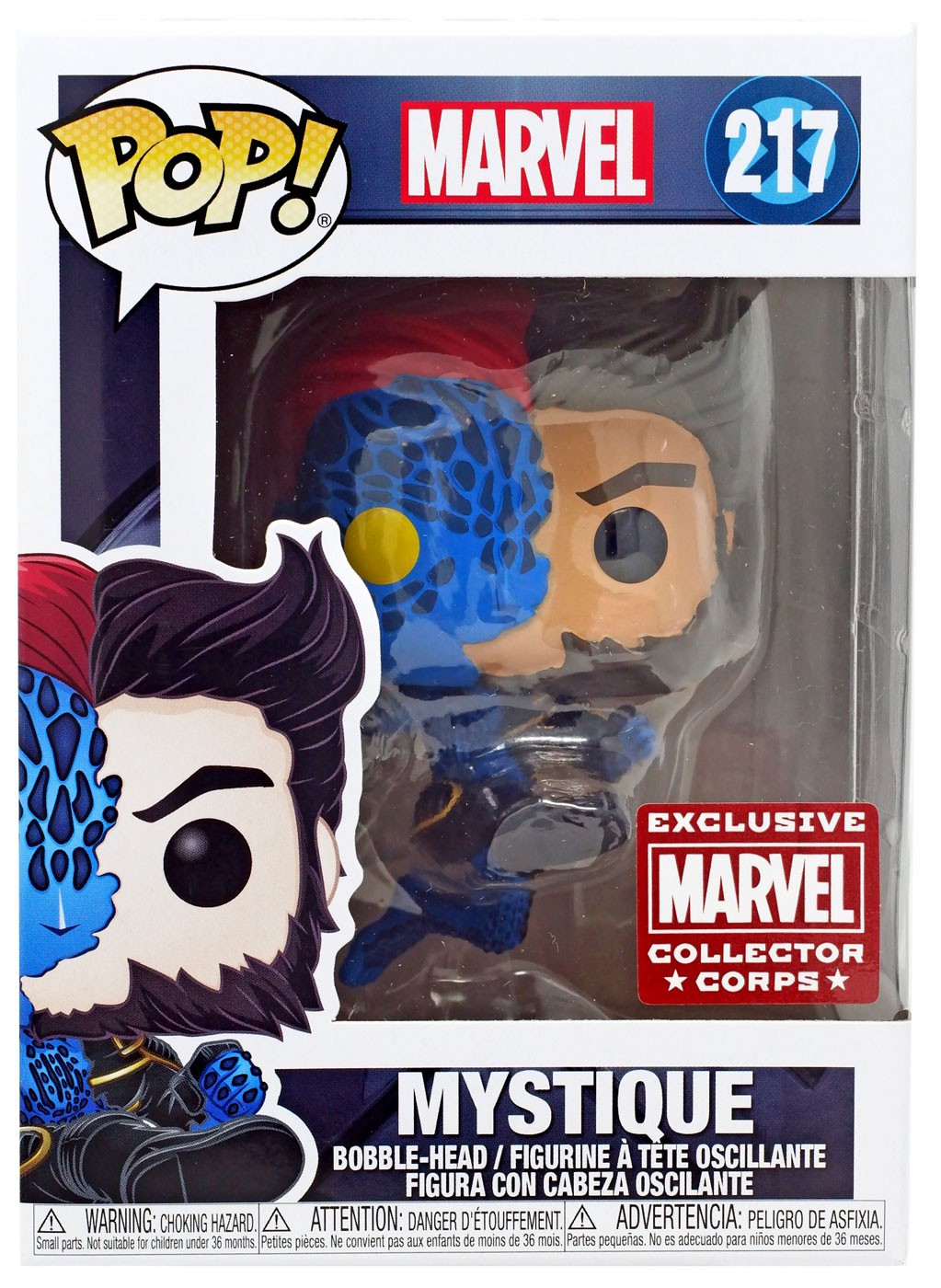 Funko Marvel X-Men POP Marvel Mystique Vinyl Figure 217 Wolverine - ToyWiz