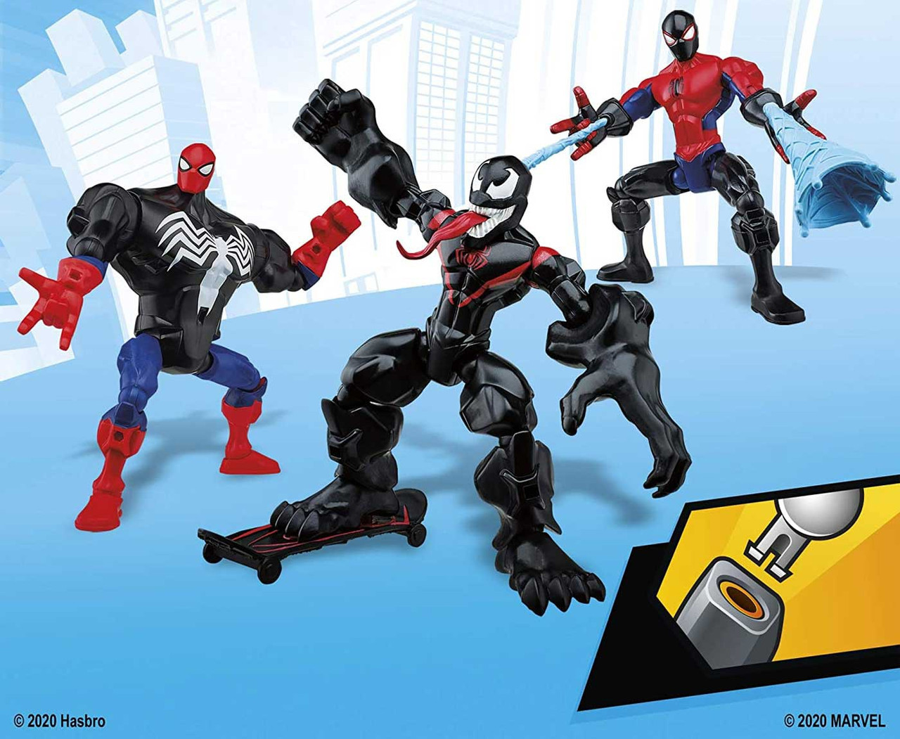 Marvel Super Hero Mashers Venom, Spider-Man Miles Morales Exclusive ...