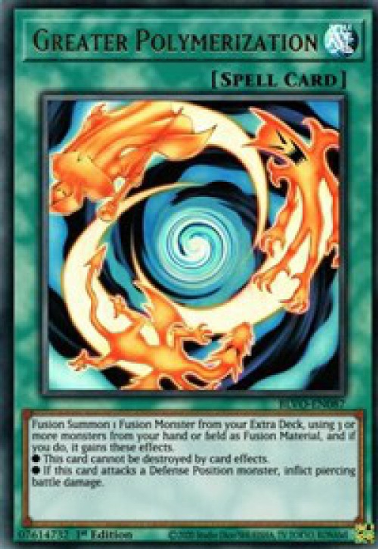 YuGiOh Blazing Vortex Single Card Ultra Rare Greater Polymerization BLVO-EN087 - ToyWiz