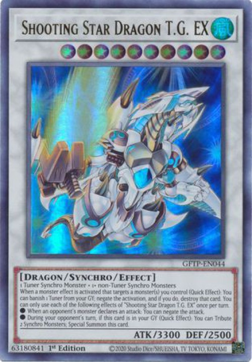 YuGiOh Ghosts From the Past Single Card Ultra Rare Shooting Star Dragon ...