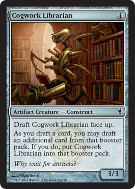 Magic The Gathering Conspiracy Single Card Common Cogwork Librarian 58 - ToyWiz