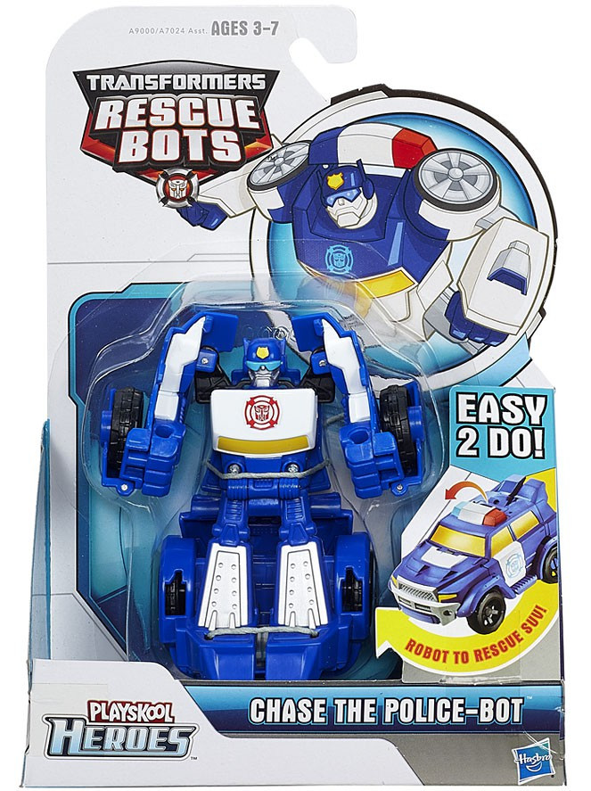 Transformers Playskool Heroes Rescue Bots Chase the Police-Bot Action ...