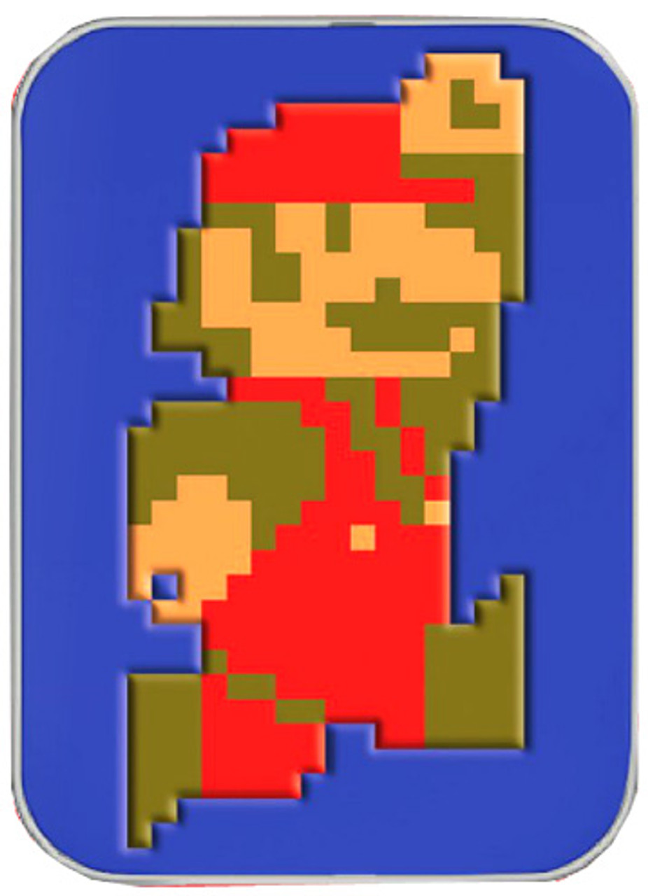 Super Mario Mario 8-Bit Mints Candy Tin Boston America - ToyWiz