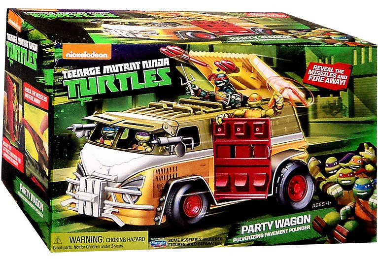 Teenage Mutant Ninja Turtles Nickelodeon Party Wagon Action Figure ...