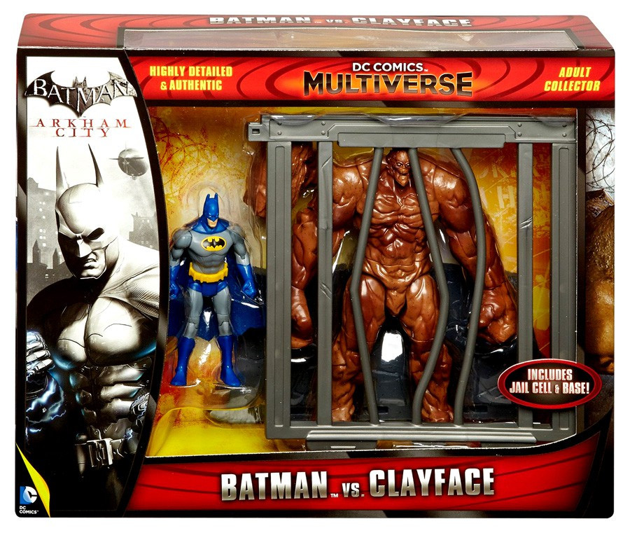 Batman Arkham City DC Comics Multiverse Batman vs Clayface 4 Action ...
