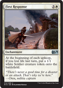 Magic The Gathering 2015 Core Set Single Card Uncommon First Response ...