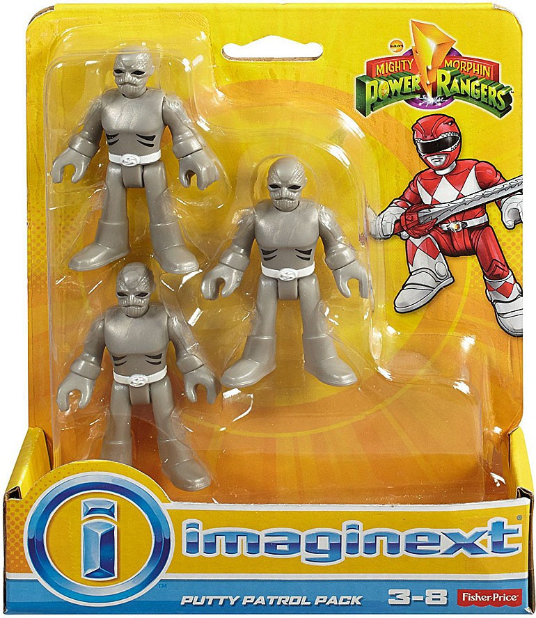 Power Rangers Mighty Morphin Imaginext Putty Patrol Mini Figure 3-Pack ...