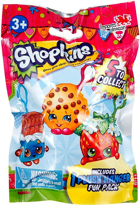 Shopkins Series 1 Shopkins Plush Hanger Mystery Pack UCC Distributing ...
