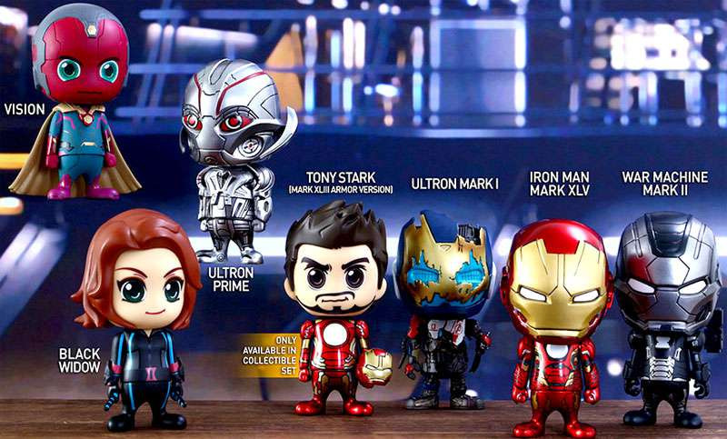Marvel Avengers Age of Ultron Cosbaby Series 2 Mini Figure 7-Pack Hot ...