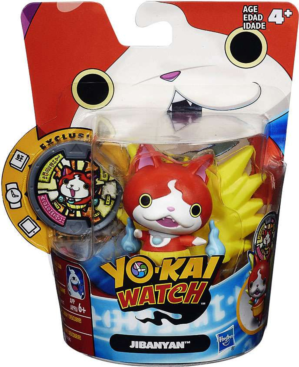 Yo-Kai Watch Medal Moments Jibanyan Mini Figure Hasbro Toys - ToyWiz