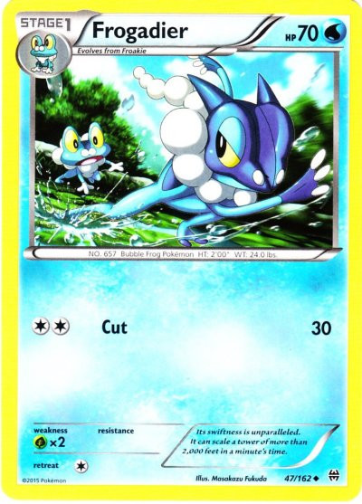 Pokemon X Y BREAKthrough Single Card Uncommon Frogadier 47 - ToyWiz