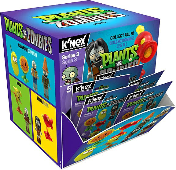 KNEX Plants vs. Zombies Series 3 Mystery Box 48 Packs - ToyWiz