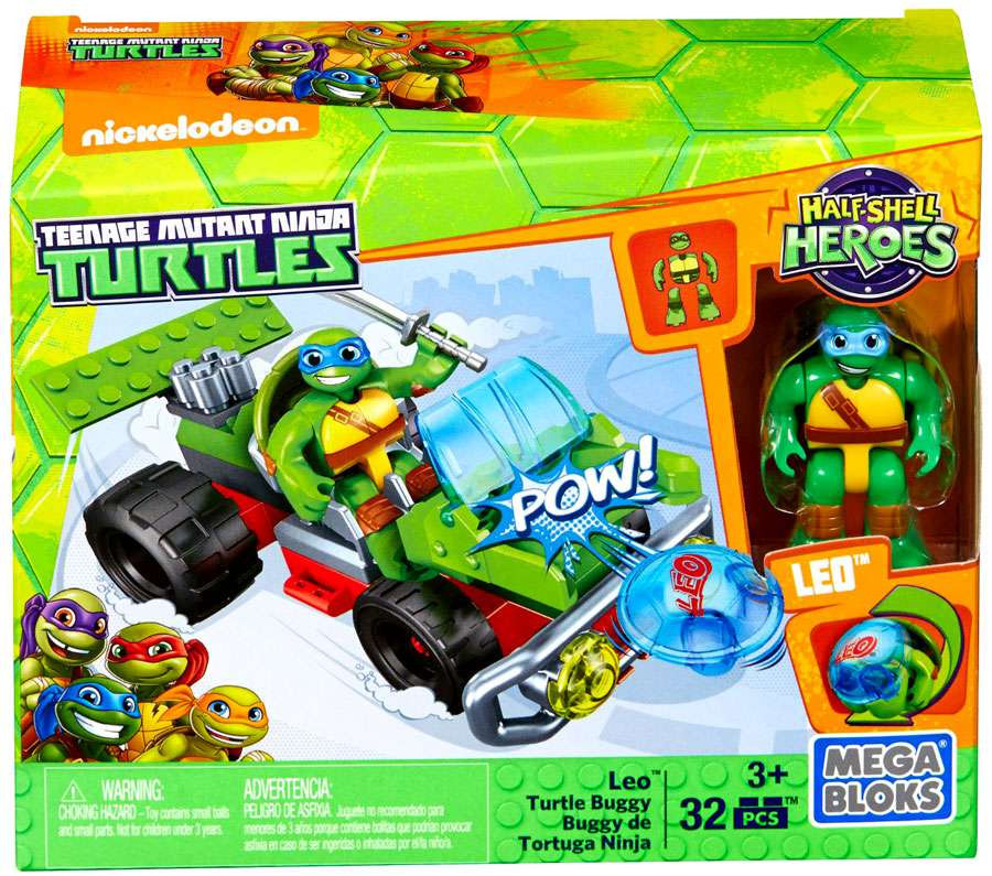 Mega Bloks Teenage Mutant Ninja Turtles Half Shell Heroes Leo Turtle ...